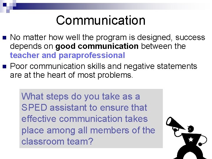 Special Education Paraprofessional Inclusion Activity n With out