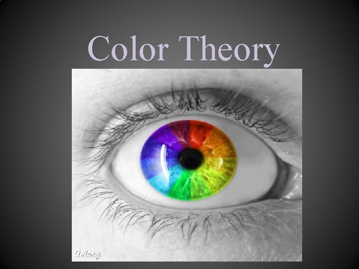 Color Theory The Spectrum White light is made