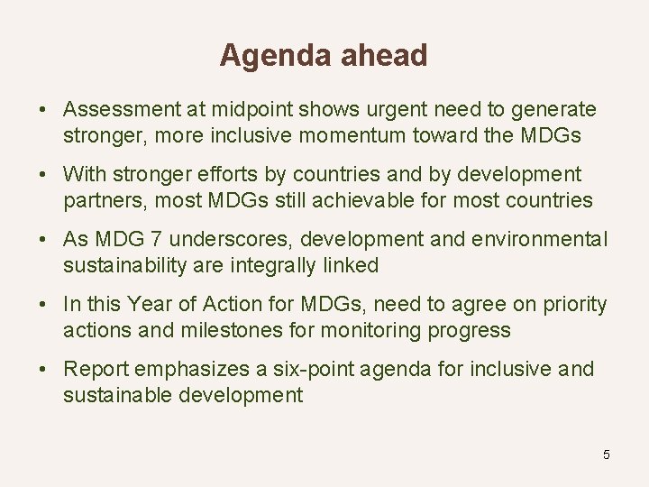 Global Monitoring Report 2008 MDGs and the Environment