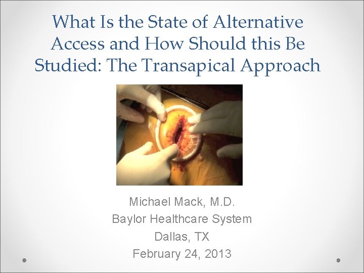 What Is the State of Alternative Access and