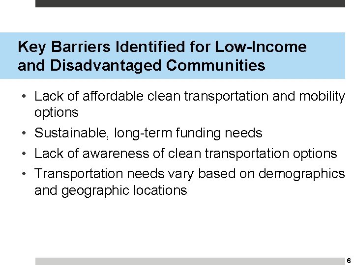 Joint SB 350 LowIncome Barriers Implementation Workshop Clean