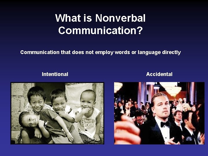 What is Nonverbal Communication Communication that does not