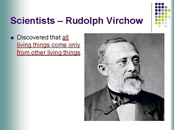 The Cell Theory Chapter 3 Notes Vocabulary l