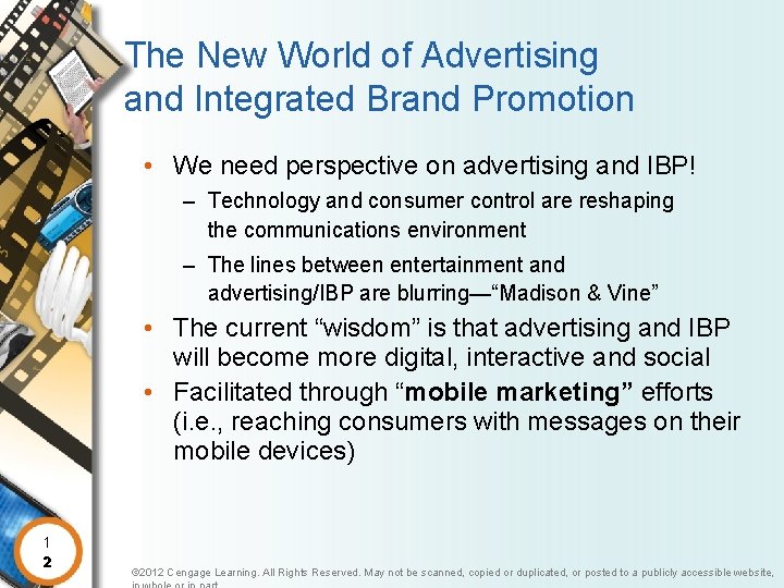 The World of Advertising and Integrated Brand Promotion
