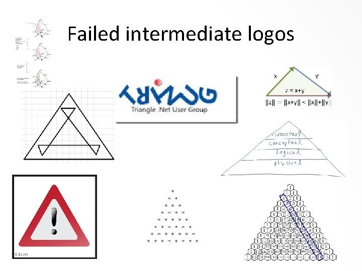 Why TRINUG Awesome old logo Failed intermediate logos