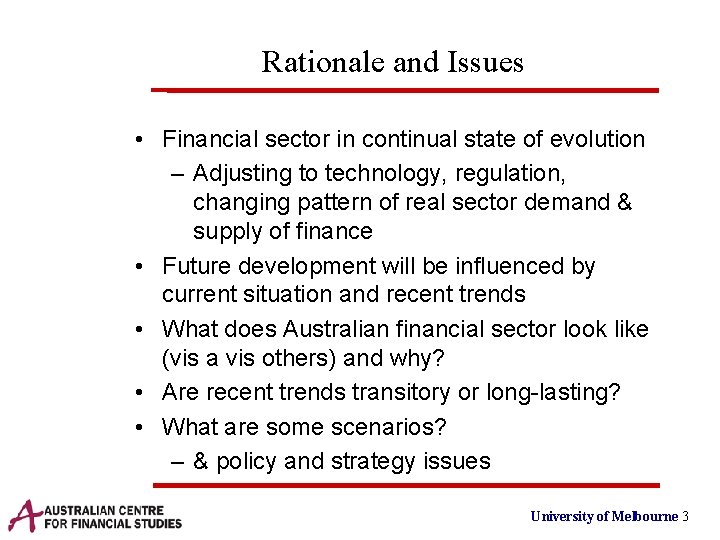 Funding Australias Future From where do we begin
