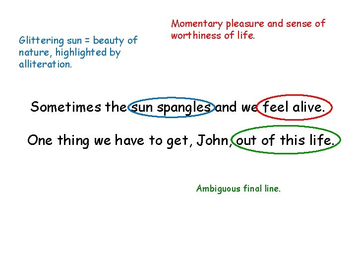 November Simon Armitage The winter of her life