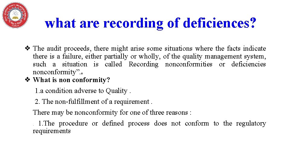 An overview on Auditing Part 2 Department of