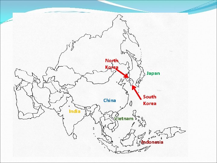 Geography of Asia North Korea China Japan South