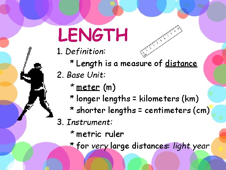 Measurements 1 Background on SI Units Scientists use