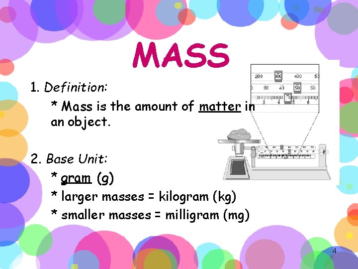 Measurements 1 Background on SI Units Scientists use