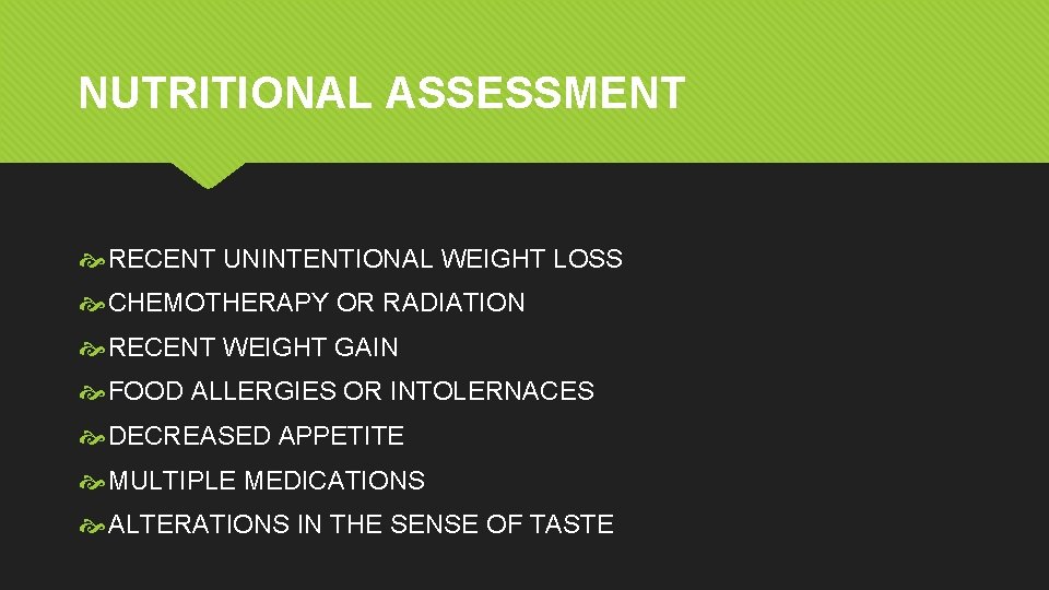 GI SYSTEM ASSESSMENT LOOKING AT FOCUSED ASSESSMENT INTRODUCTION