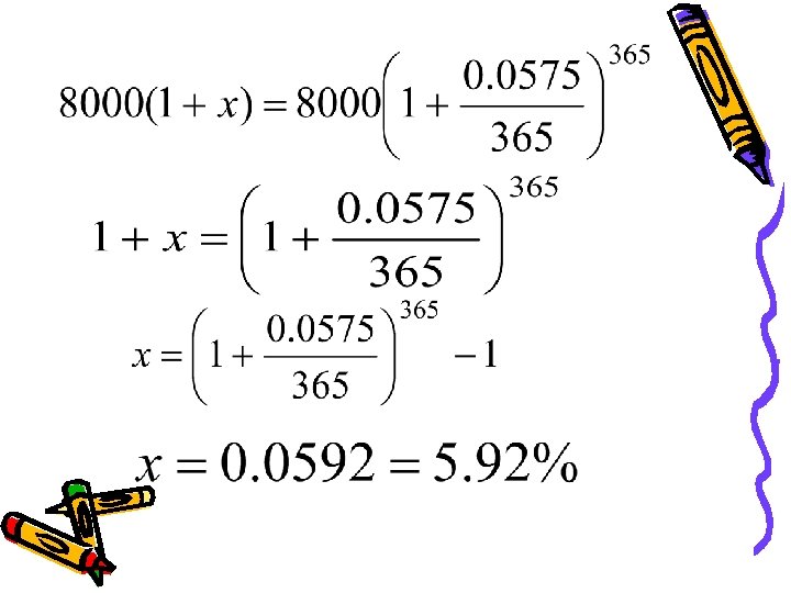 Mathematics of Finance We can use our knowledge