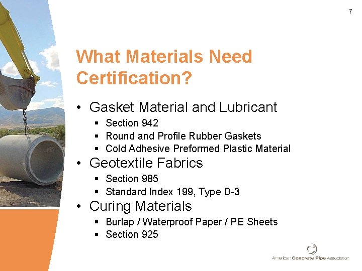 Raw Materials For Precast Concete Pipe and Box