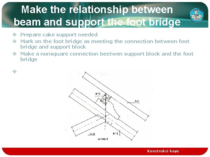 Making a wooden trestle Create the component parts