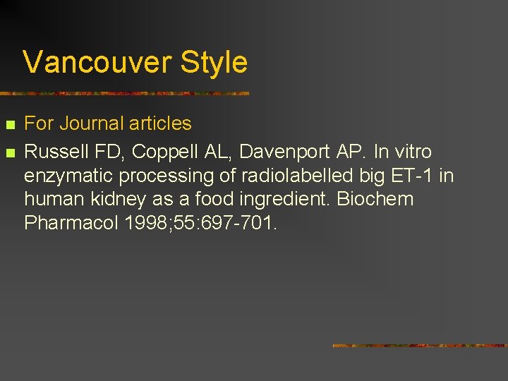 Understanding The Vancouver And The Harvard Referencing Systems