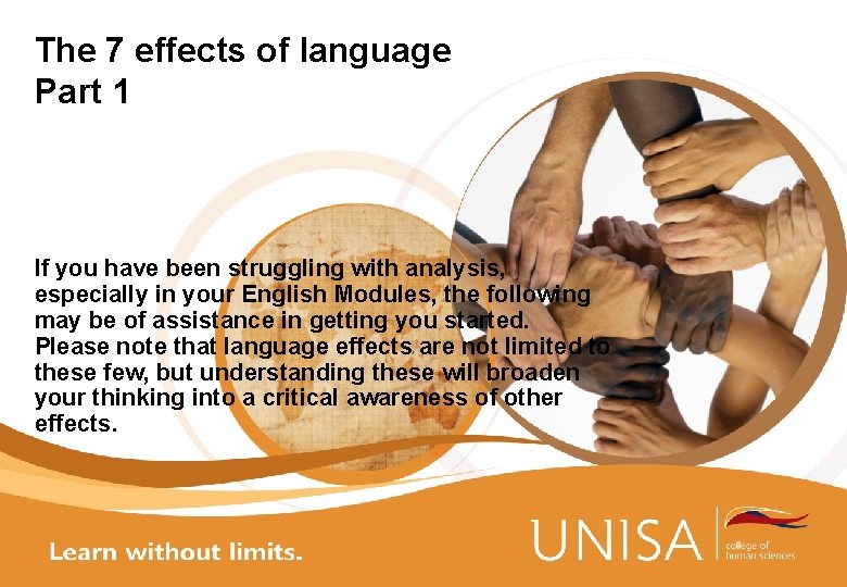 The 7 effects of language Part 1 If