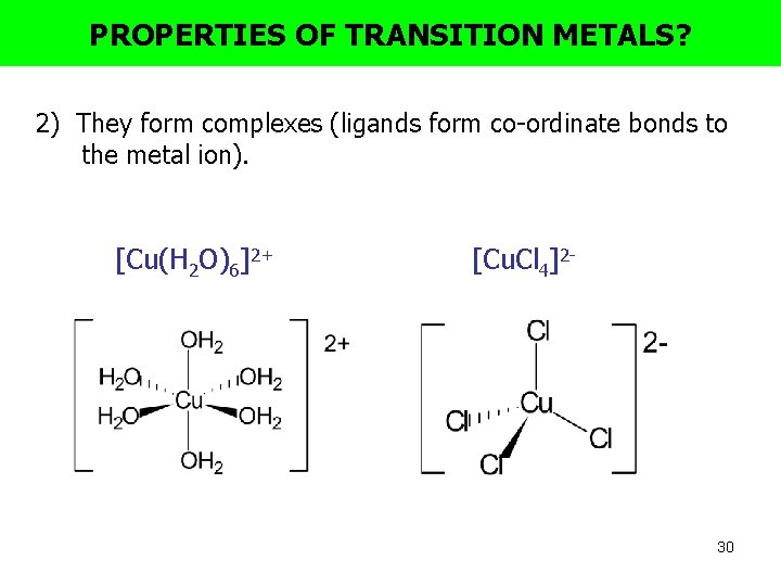Transition Elements Periodic Table Elements that have similar