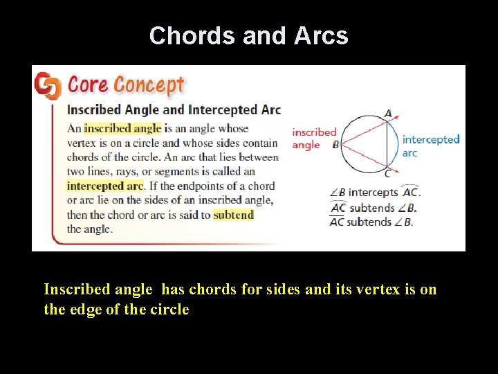 Lesson 10 4 Inscribed Angles and Polygons Objectives