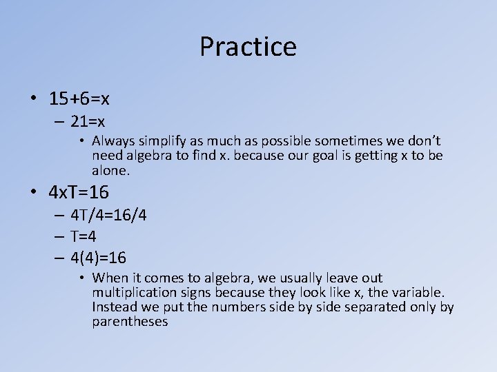 Algebra Basics Peter Gibby Algebra Its all about