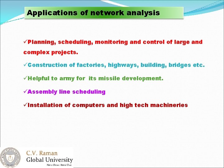 Unit 3 Networks and Project Management What is