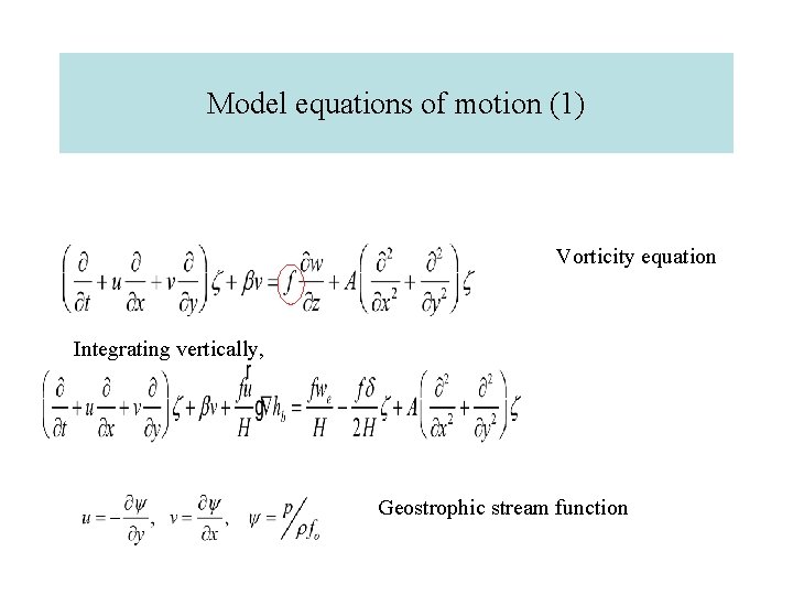 GFD 2007 Boundary Layers Homogeneous Ocean Circulation One