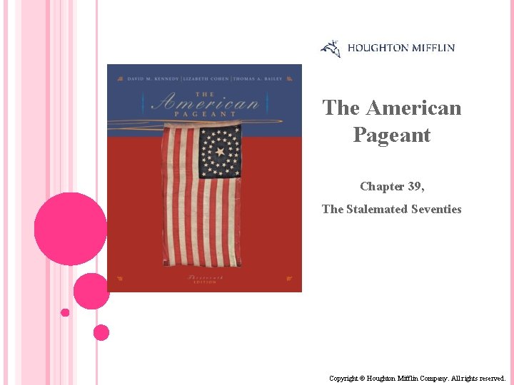 The American Pageant Chapter 39 The Stalemated Seventies