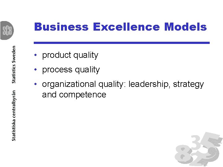Striving for Business Excellence Implementing the EFQM Excellence