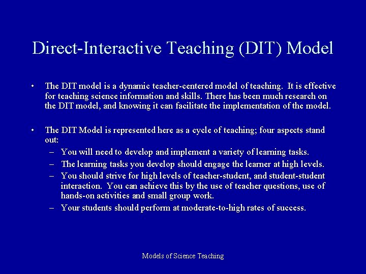 Sociocultural Models Communities of Practice Helping your students