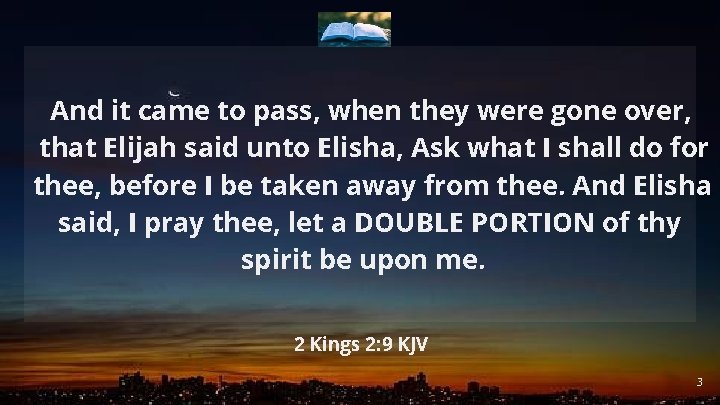 A DOUBLE PORTION SPIRITUAL PHYSICAL RESURRECTIONS Pastor John