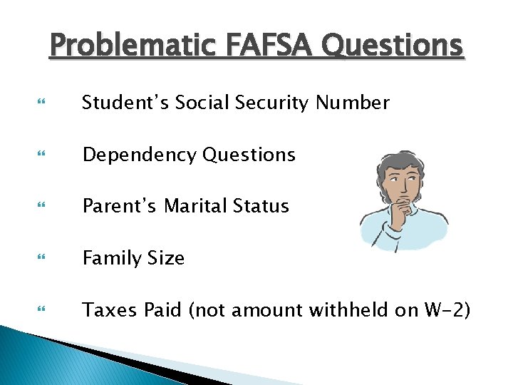 Financial Planning for College Scott Seibring Director of