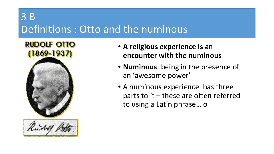 3 B Mystical experience William James four characteristics