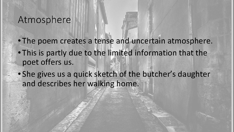 Street By Eilan N Chuillenin The poem tells