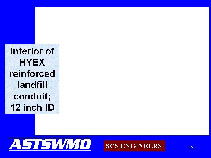 LANDFILL GAS ASPECTS OF BIOREACTOR LANDFILLS ASTSWMO STATE