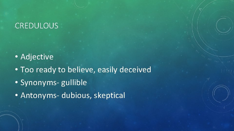 VOCABULARY UNIT 14 LEVEL F AMENDABLE Adjective Willing