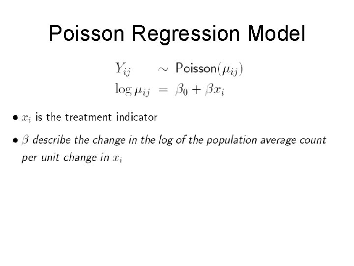 Lecture 10 Marginal Poisson Regression Model and GEE