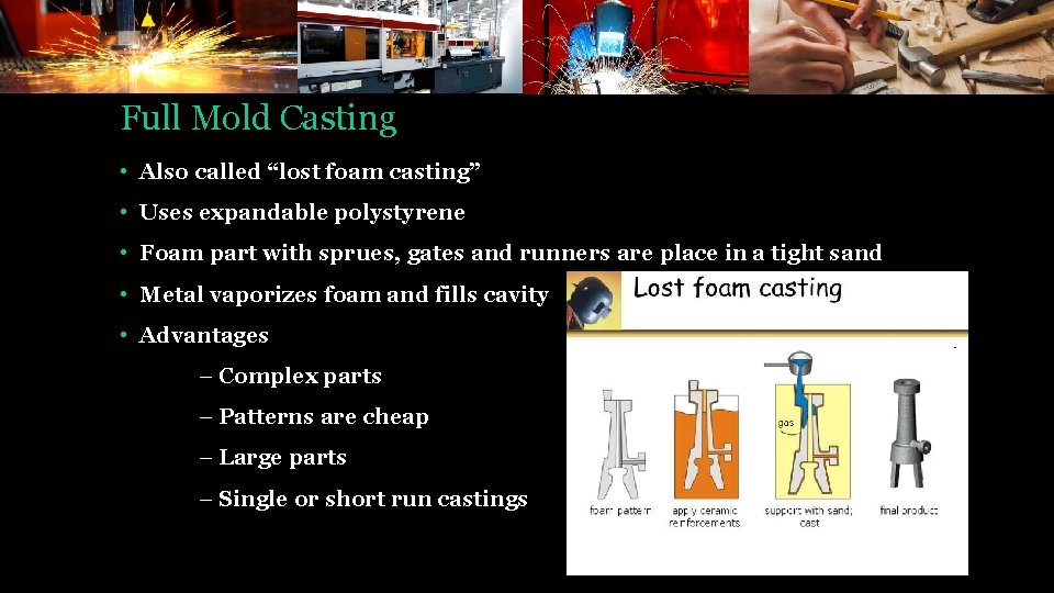 Metal Processes Mr Maiseroulle Common Casting Types GreenSand