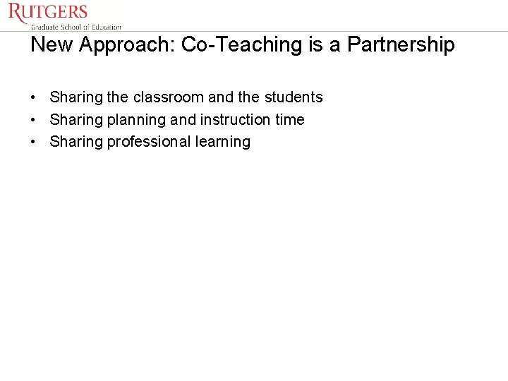 Collaboration in Clinical Practice An Overview of CoTeaching