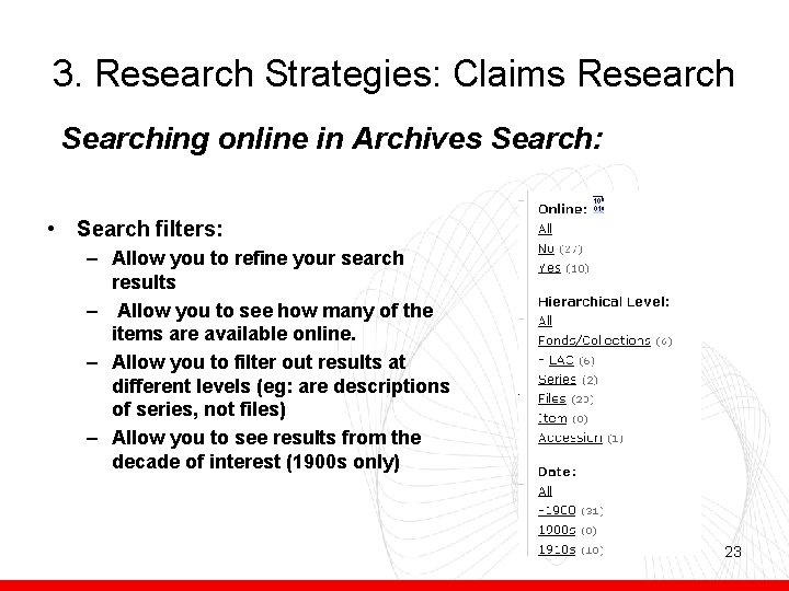Presentation to the 2010 National Claims Research Workshop