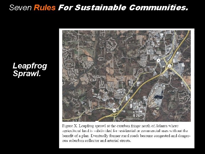Seven Rules For Sustainable Communities Sprawl Seven Rules