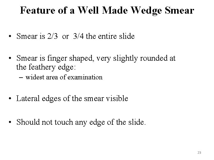 Examination of Peripheral Blood Smear Dr S Homathy