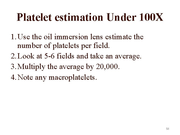 Examination of Peripheral Blood Smear Dr S Homathy
