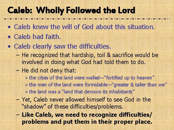 Caleb Introduction Born in Egypt as a slave