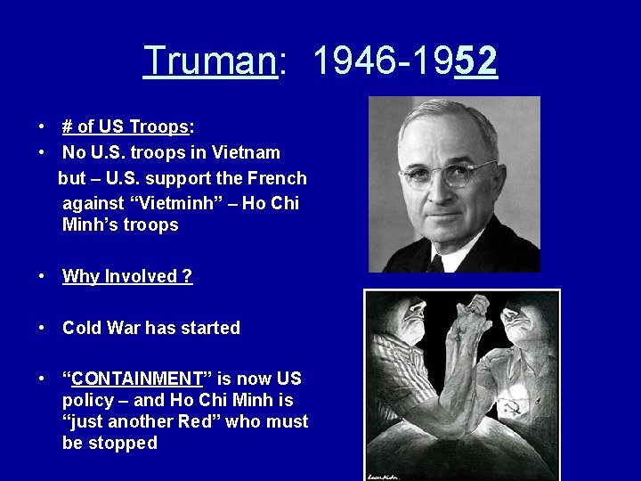 Truman 1946 1952 of US Troops No U