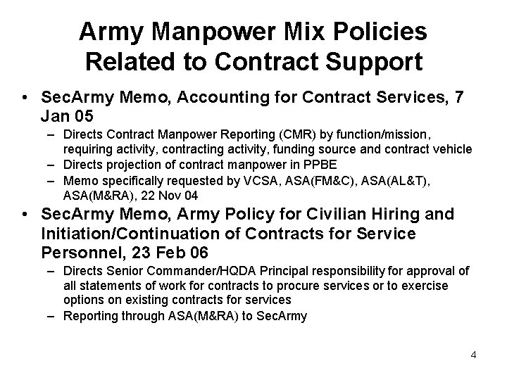 Insourcing Guidelines and Procedures By Dr John Anderson