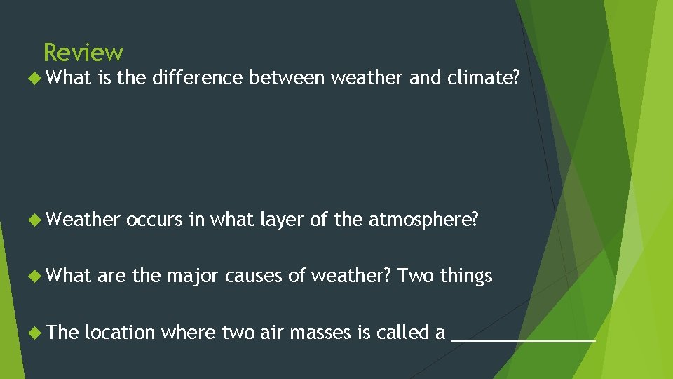 Weather and Water Cycle Review Lesson 65 Brain