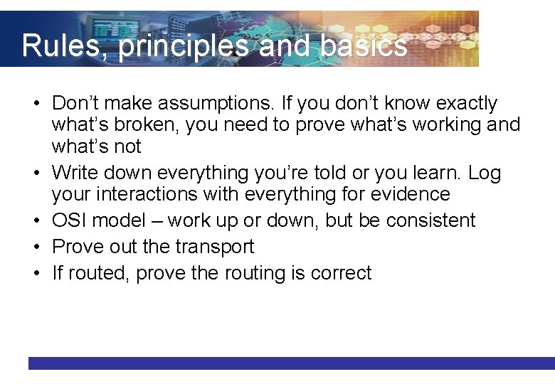 Network Troubleshooting Tools and Techniques Chris Bidwell Introduction