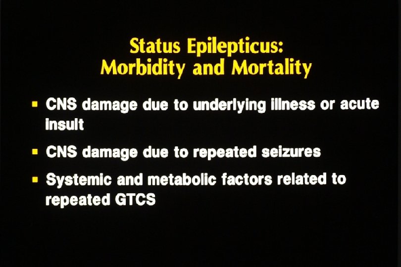 Status Epilepticus Clinical Features Pathophysiology and Treatment Craig