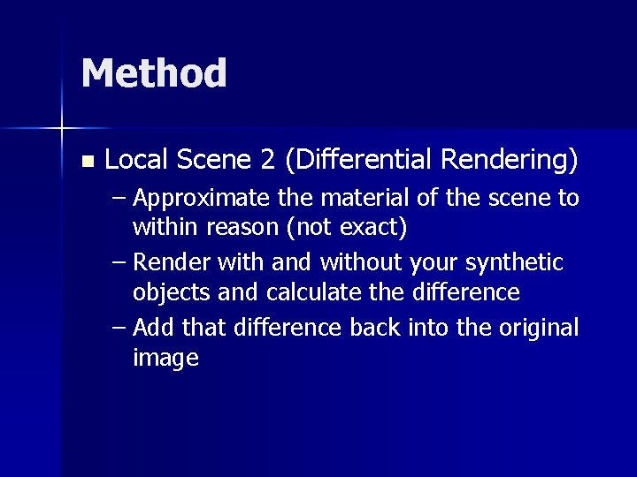 Rendering Synthetic Objects into Real Scenes Bridging Traditional