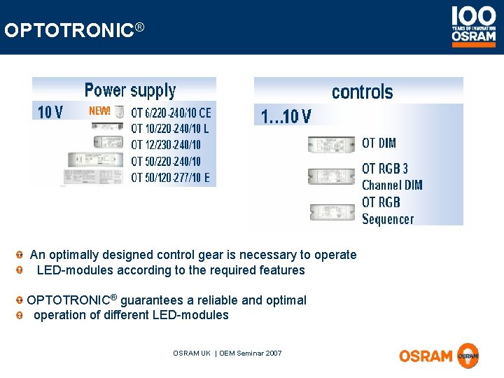 More power for your signs BACKlight Generation 2